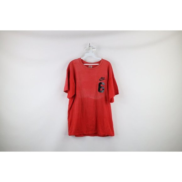 Nike | Shirts | Vintage 8s Nike Mens Large Thrashed Spell Out Swoosh ...